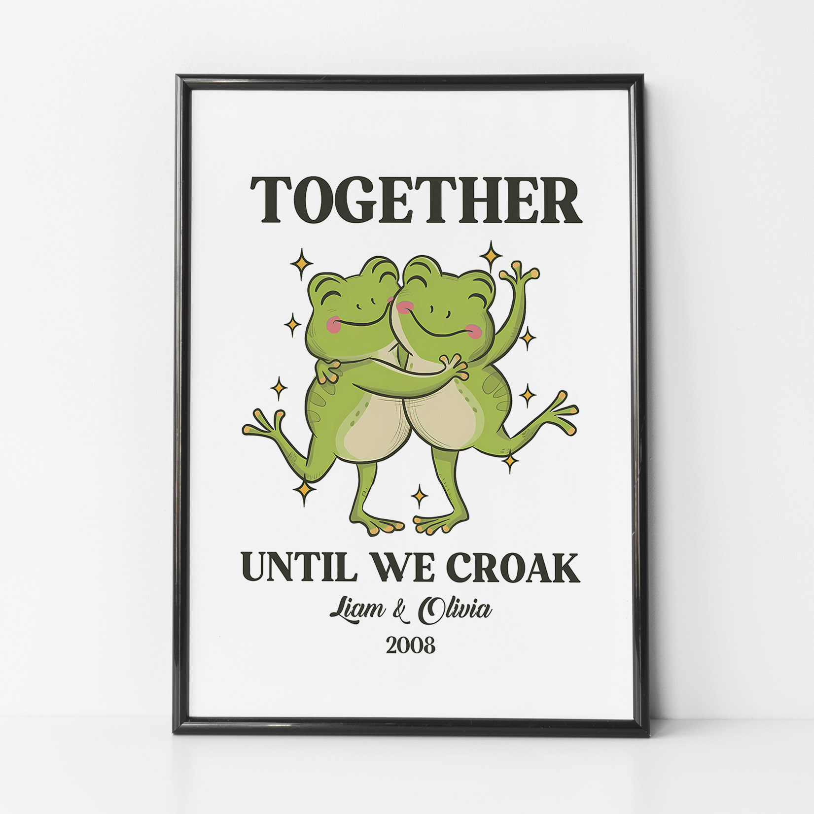 Together Until We Croak Print - perfect gift